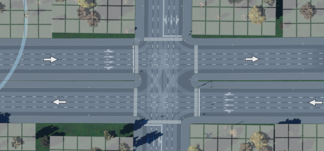 Combine paralel roads with normal roads in one intersection | Paradox ...