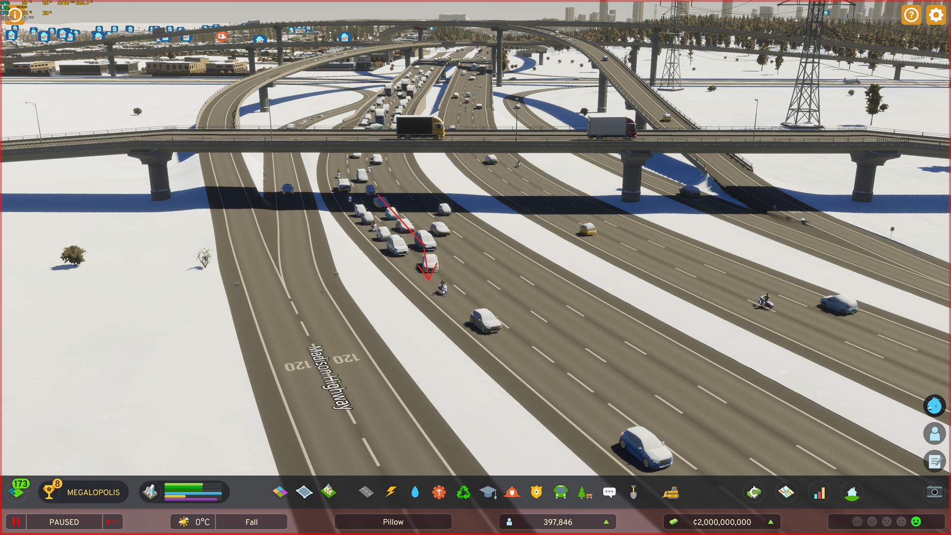 Lane change behavior causes all cars to use wrong lane for highway exit ...