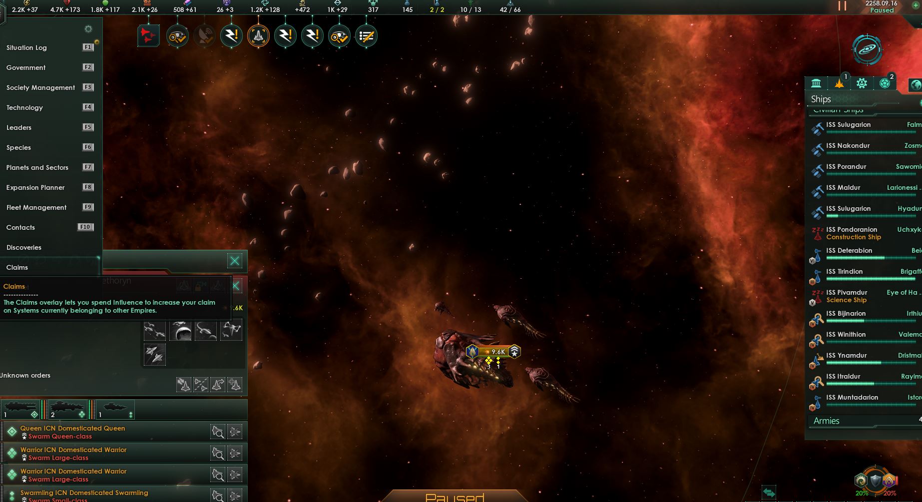 Question about Domesticated Prethoryn Queen in early game | Paradox Interactive Forums