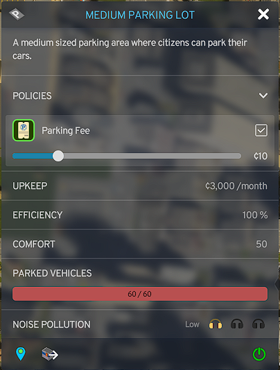 There is no parking lot capacity shown in description | Paradox ...