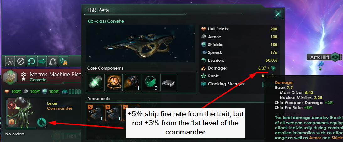 Stellaris - v3.10.4 (e9b6) Modifiers do not work for 4 different traits and 1 technology ...