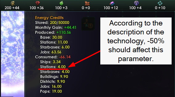 Stellaris - v3.10.4 (e9b6) Modifiers do not work for 4 different traits and 1 technology ...