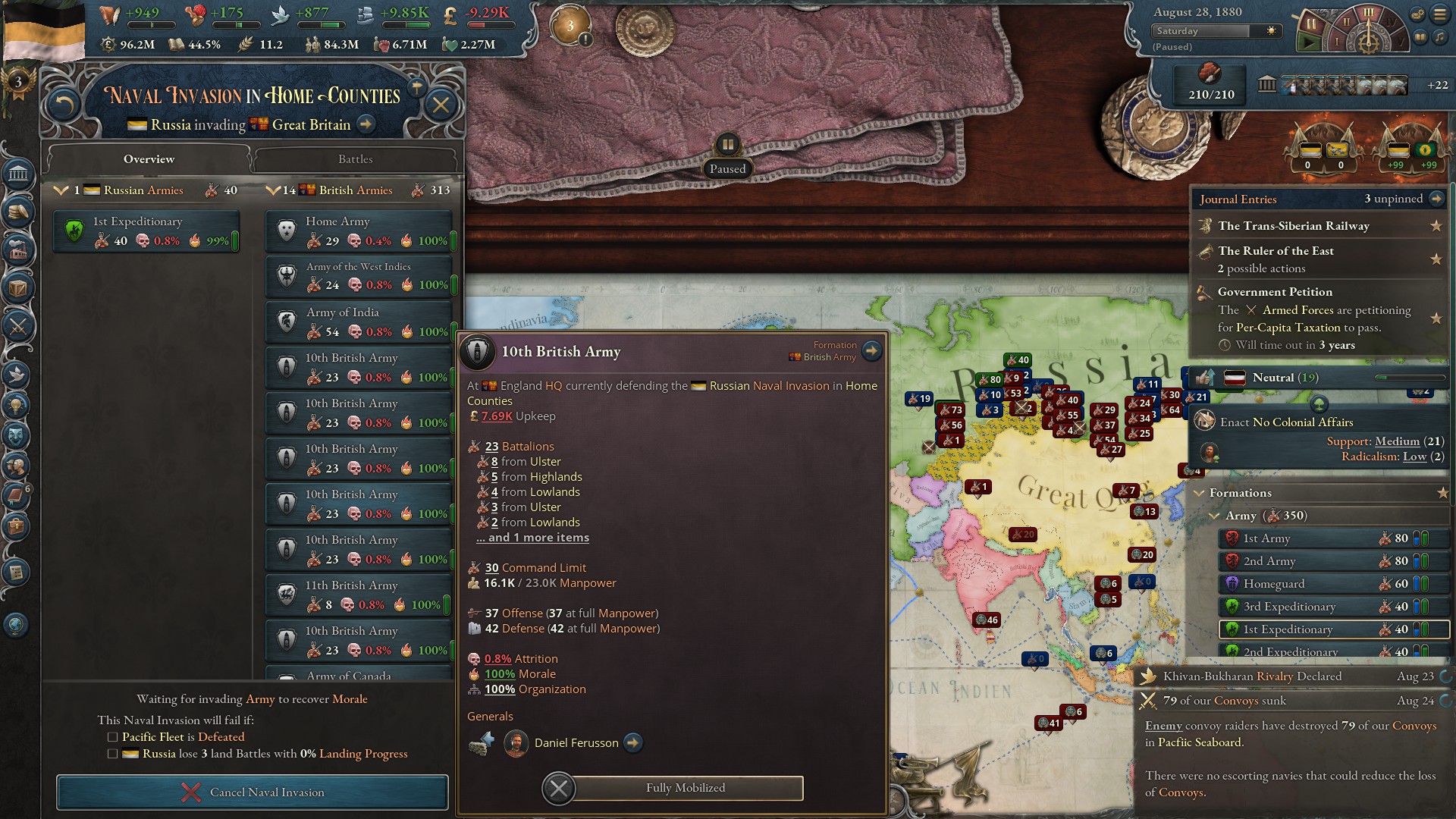 Naval Invasion Defending Army Interface Multiplication Bug | Paradox ...