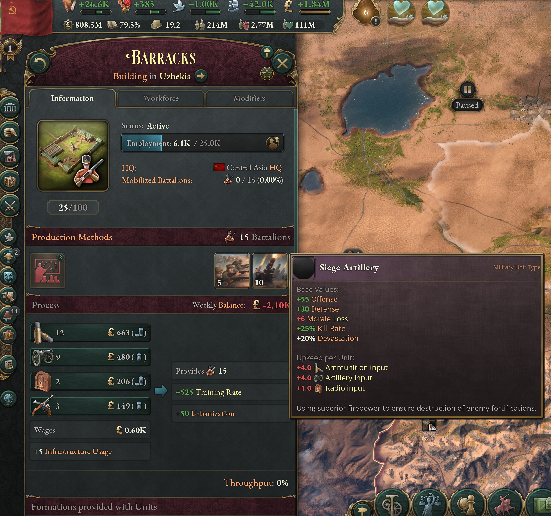 Issues with troop recruitment via barracks | Paradox Interactive Forums