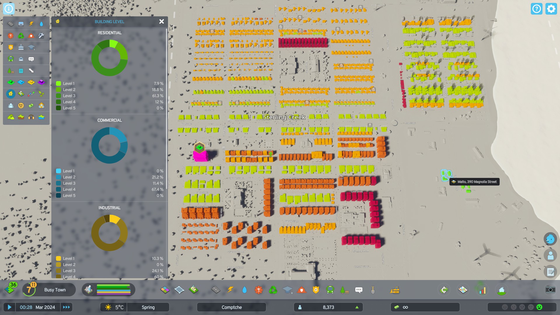 Building Level Map View - Use color scheme in circle graphs on map view ...