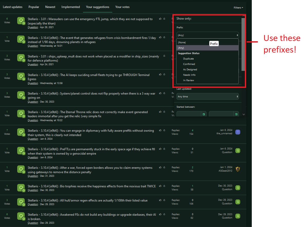 Clean up "Bug Reports" subforum | Paradox Interactive Forums