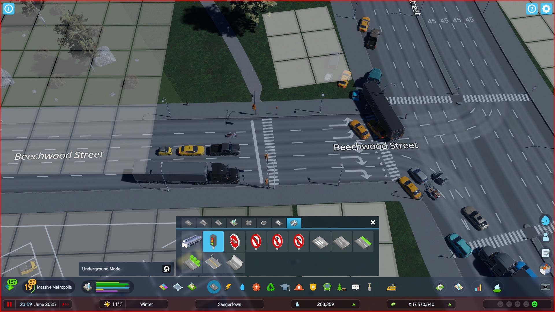 No way to remove traffic lights from entrance and exit of international ...