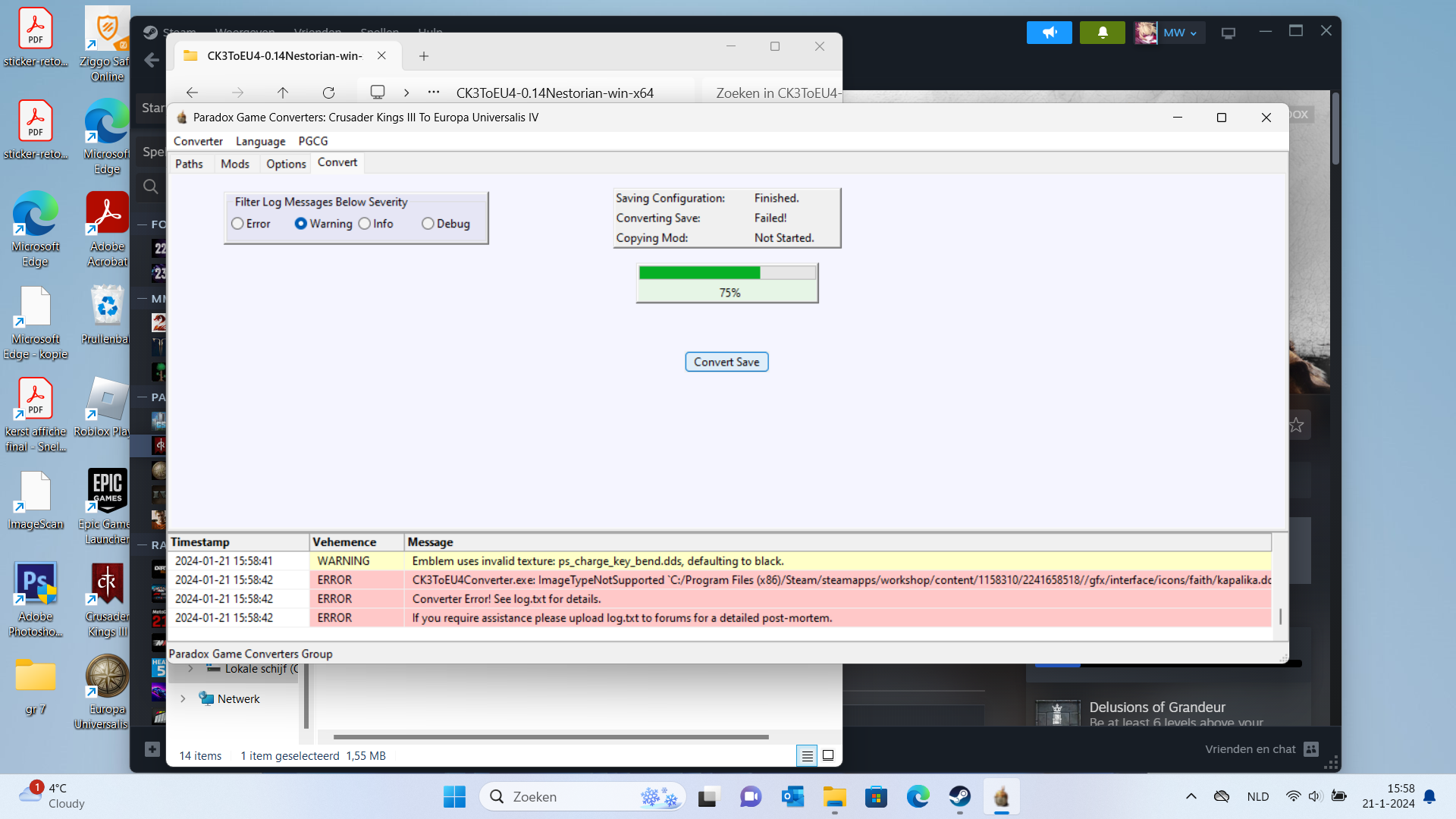 Ck3 to Eu4 Convert Failed | Paradox Interactive Forums