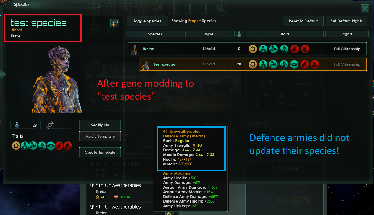 Stellaris - 3.10.4 [e9b6] : Defence armies generated via capital buildings do not correctly ...