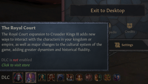 Xbox Store(PC) - CK3 Launcher is missing DLC tab and DLC content is not enabled in game at the ...