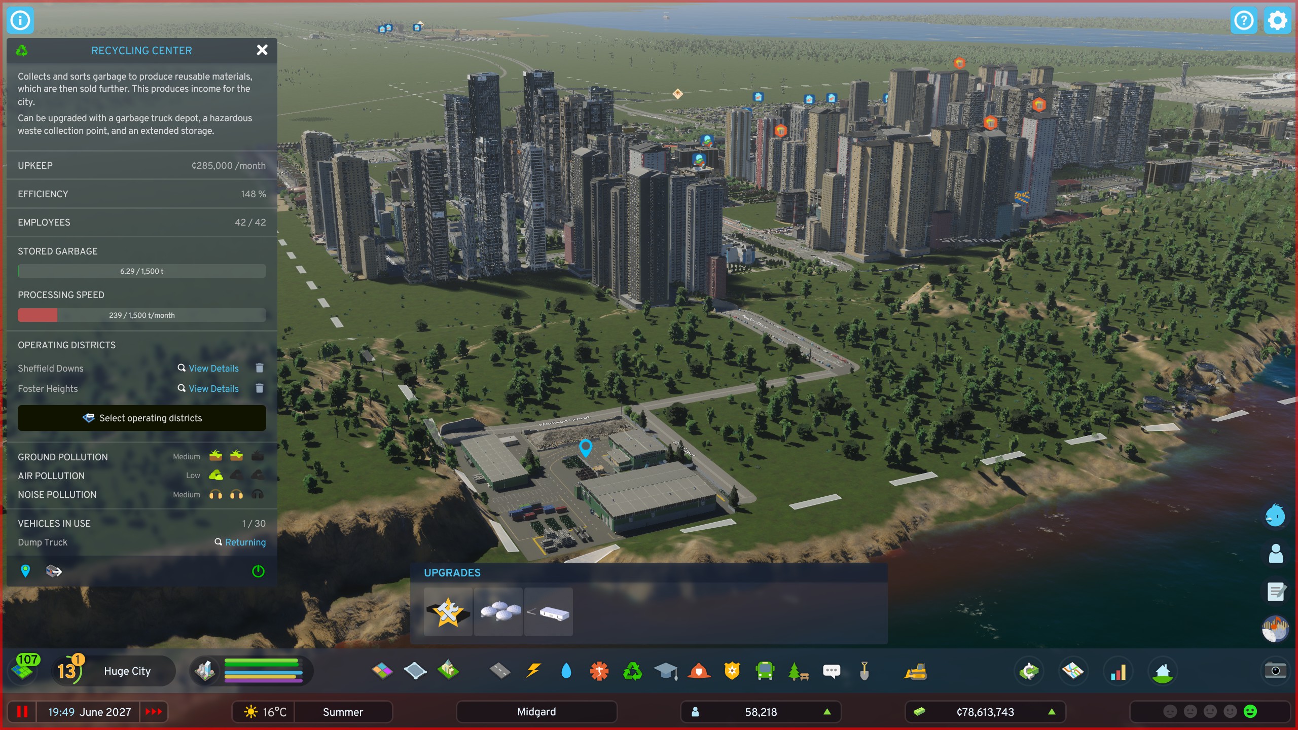 Dump and recycling facilities not utilising all available trucks, resulting in massive garbage ...