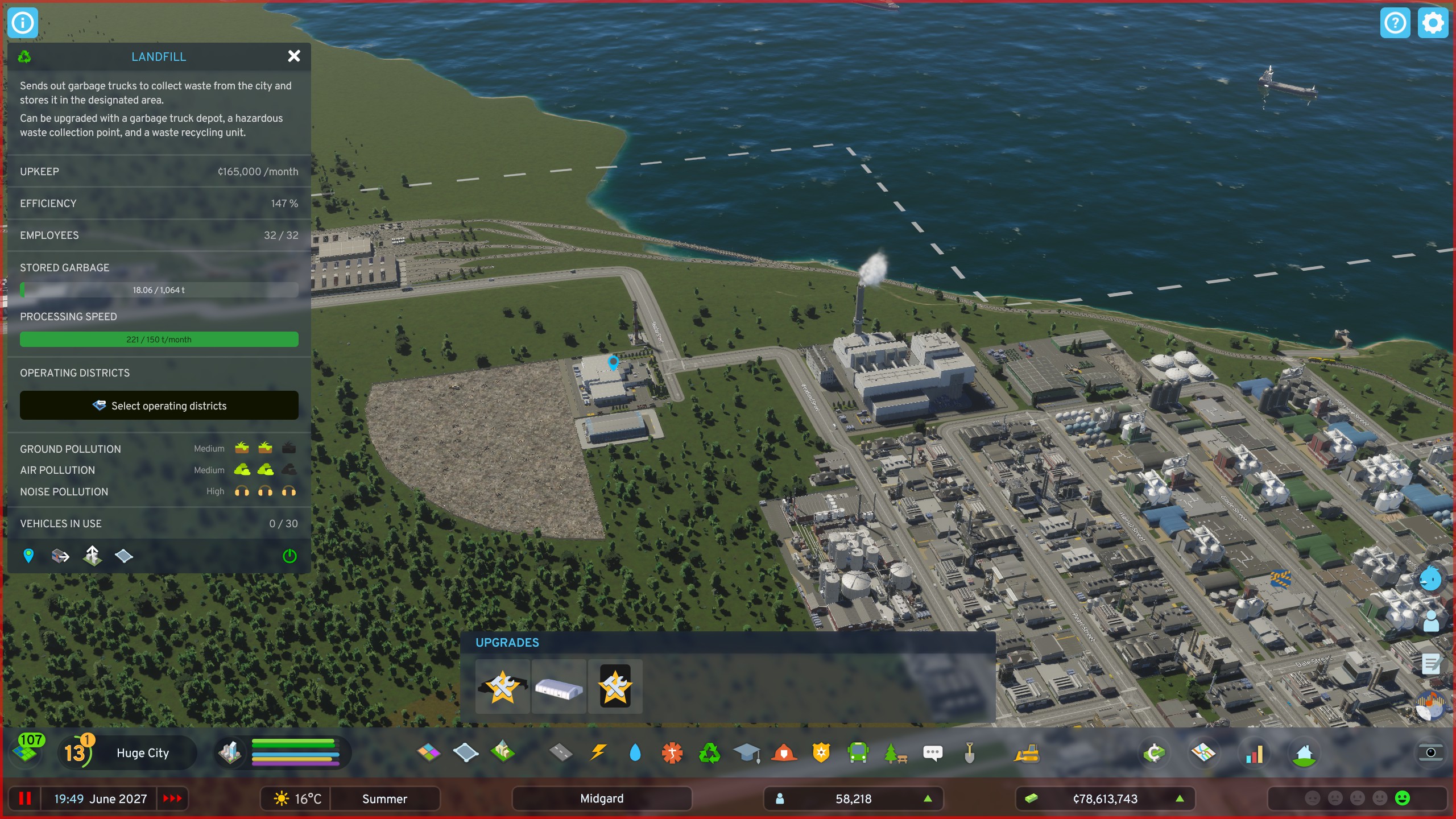 Dump and recycling facilities not utilising all available trucks, resulting in massive garbage ...