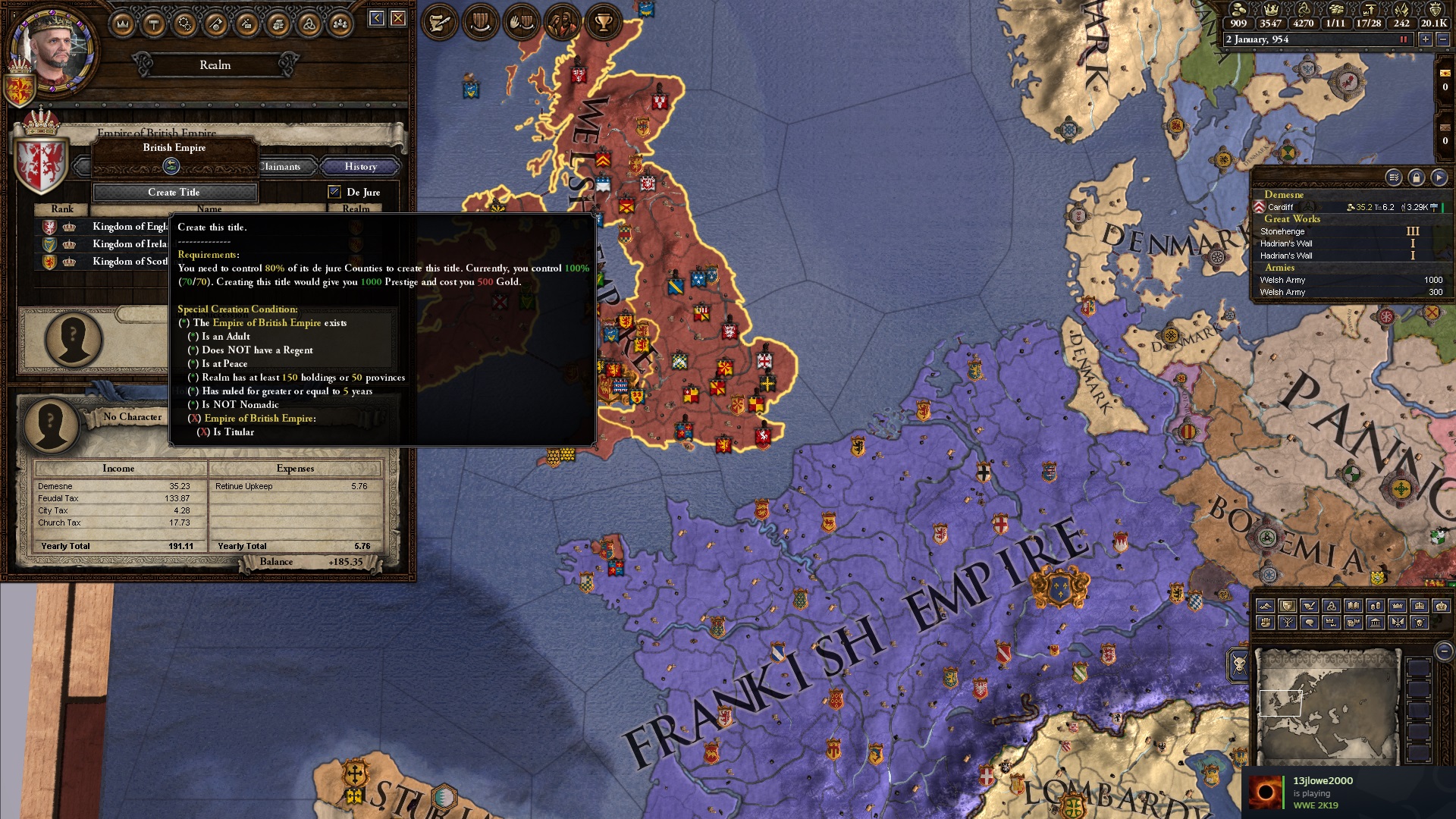 Why can't I create the British Empire? | Paradox Interactive Forums