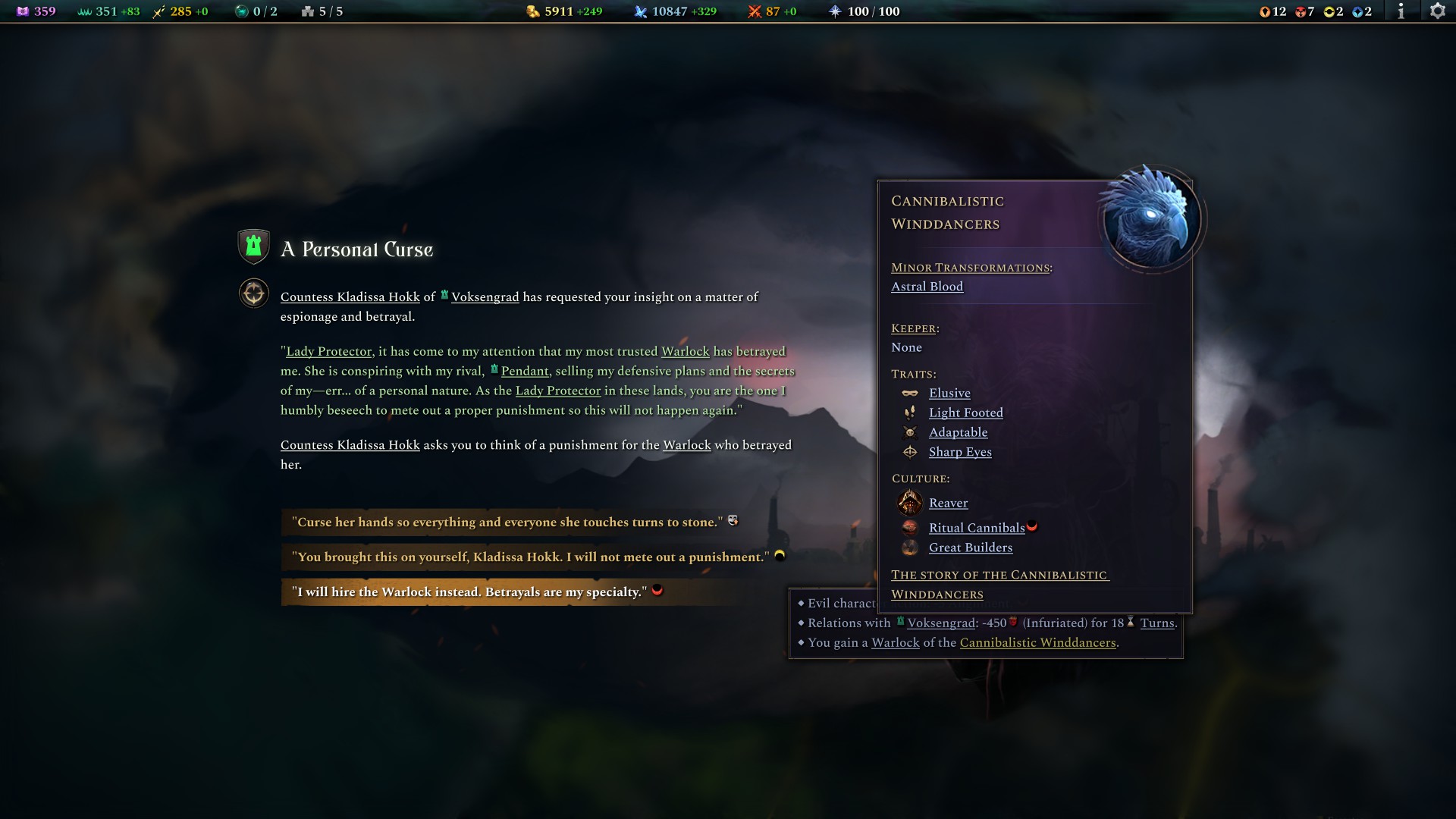 Confirmed - Bugged Warlock Event | Paradox Interactive Forums