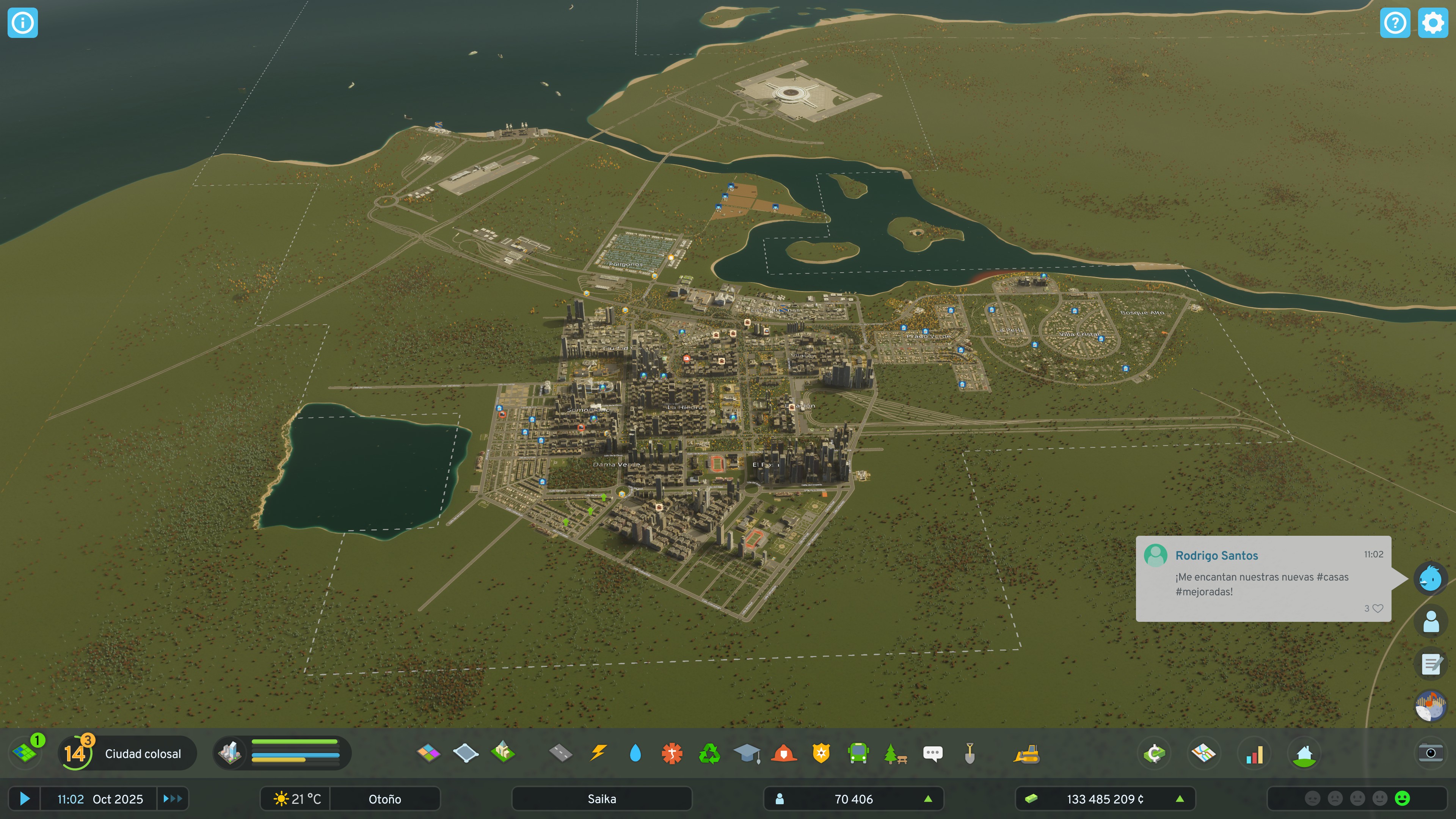 The clouds disappear from the sky on the Corral Riches map shortly ...