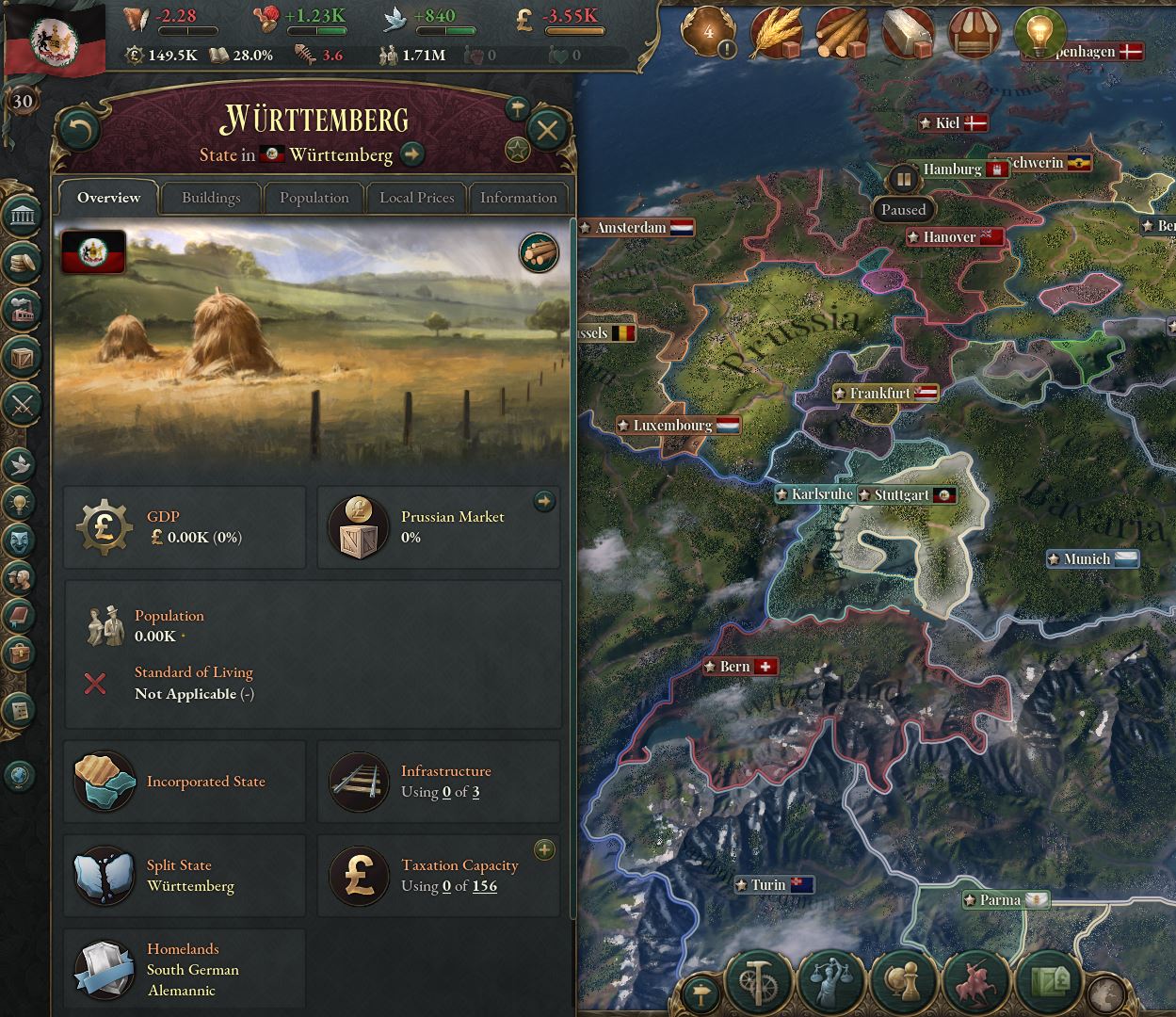 No population or GDP is shown at province tab. | Paradox Interactive Forums