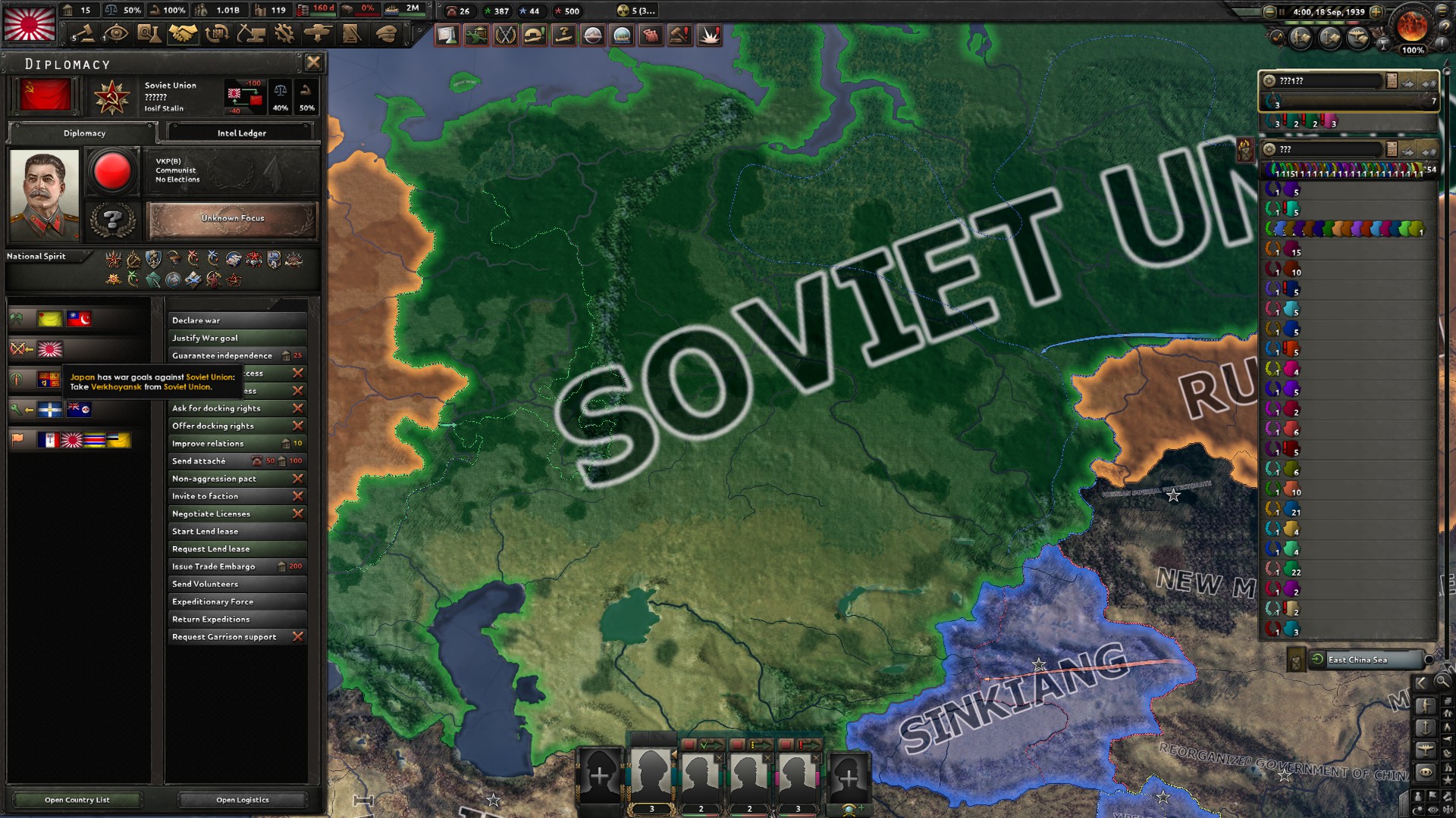 You can't declare war even though it's justified. | Paradox Interactive Forums