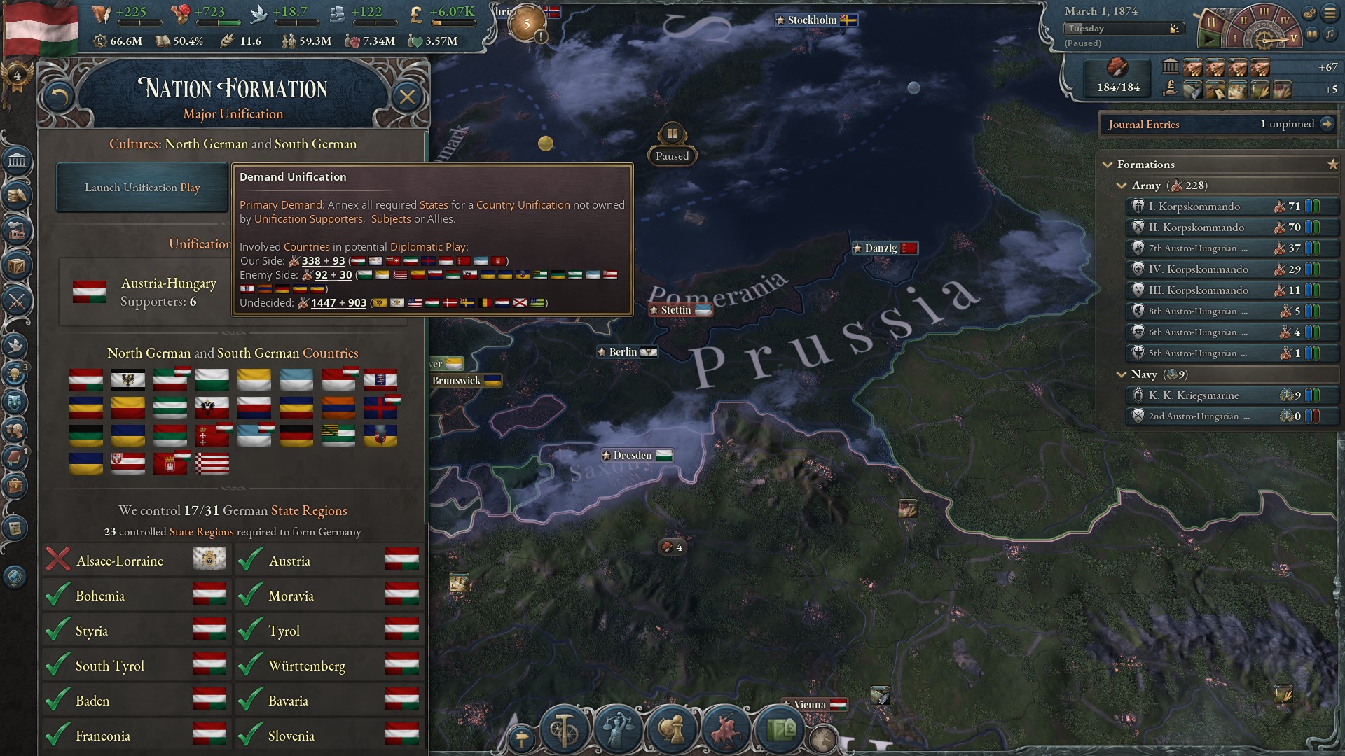 Why isn't Prussia part of my Unification Play? | Paradox Interactive Forums