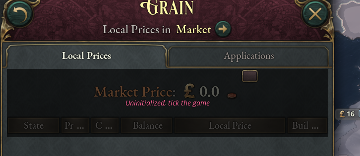 'Uninitialized, tick the game' for goods not present in market | Paradox Interactive Forums