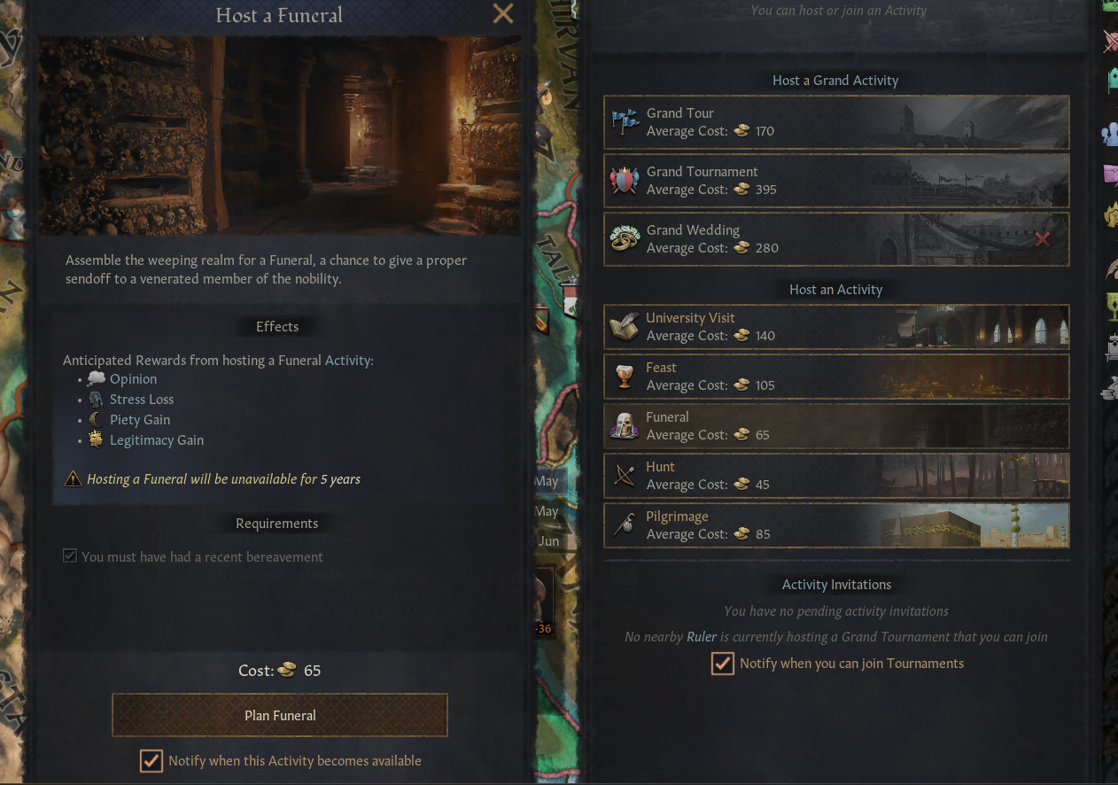 Confirmed - Host a Funeral Activity notification does not work ...