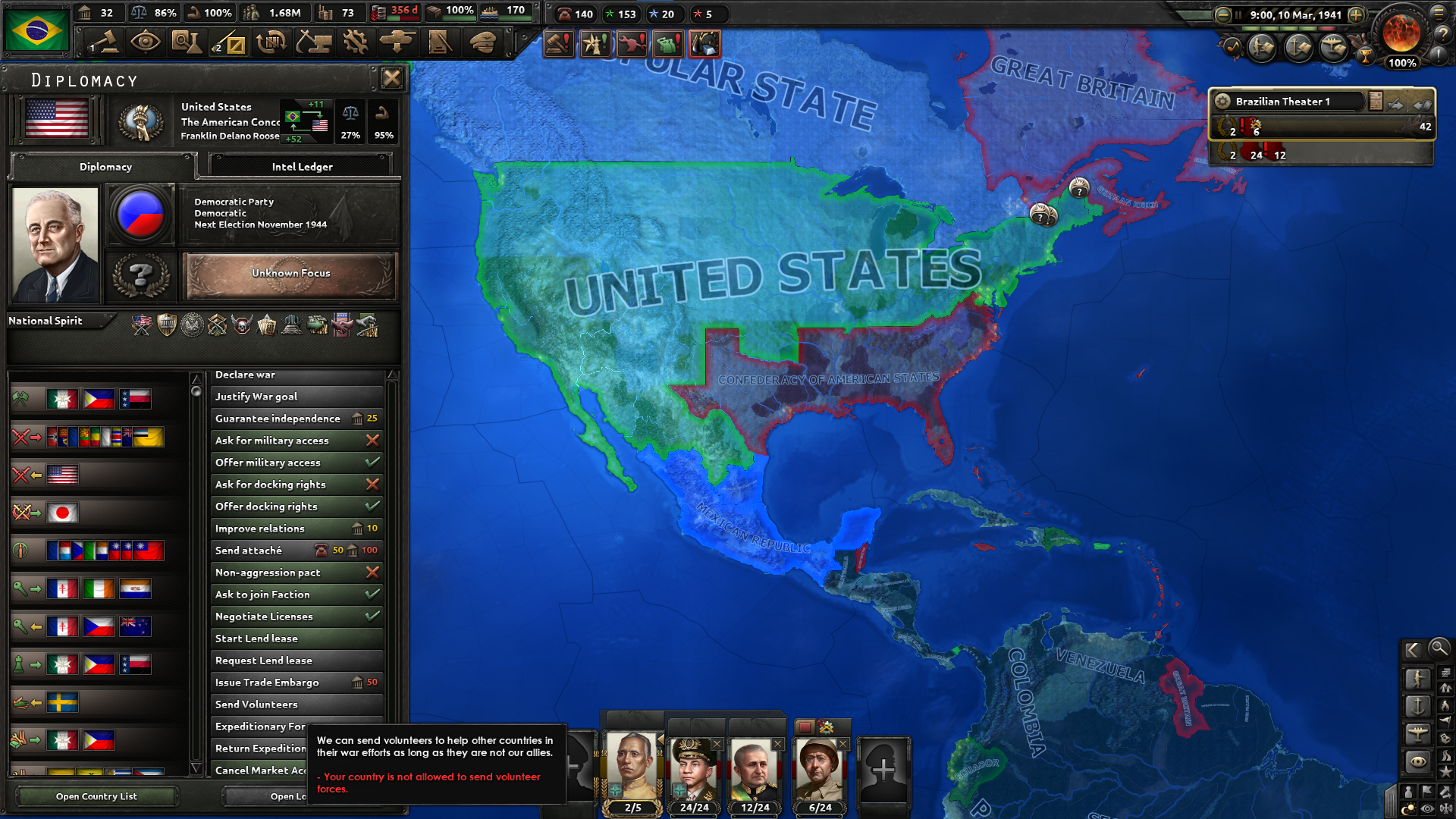 Confirmed - The International Crisis - Can't send Volunteer forces ...