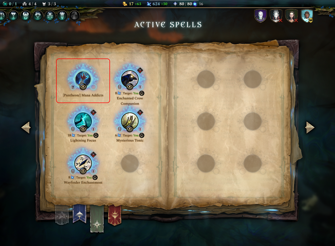 Duplicate - Active Spells: Mana Addicts trait displaying with plaintext ...