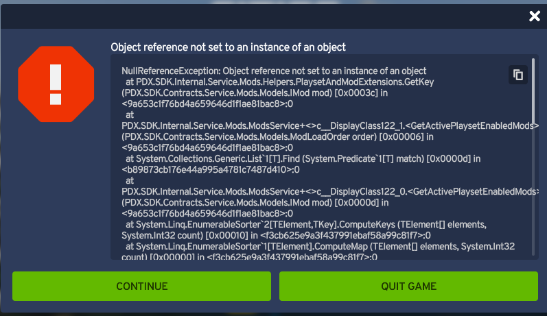 PDX Mods no longer working | Paradox Interactive Forums