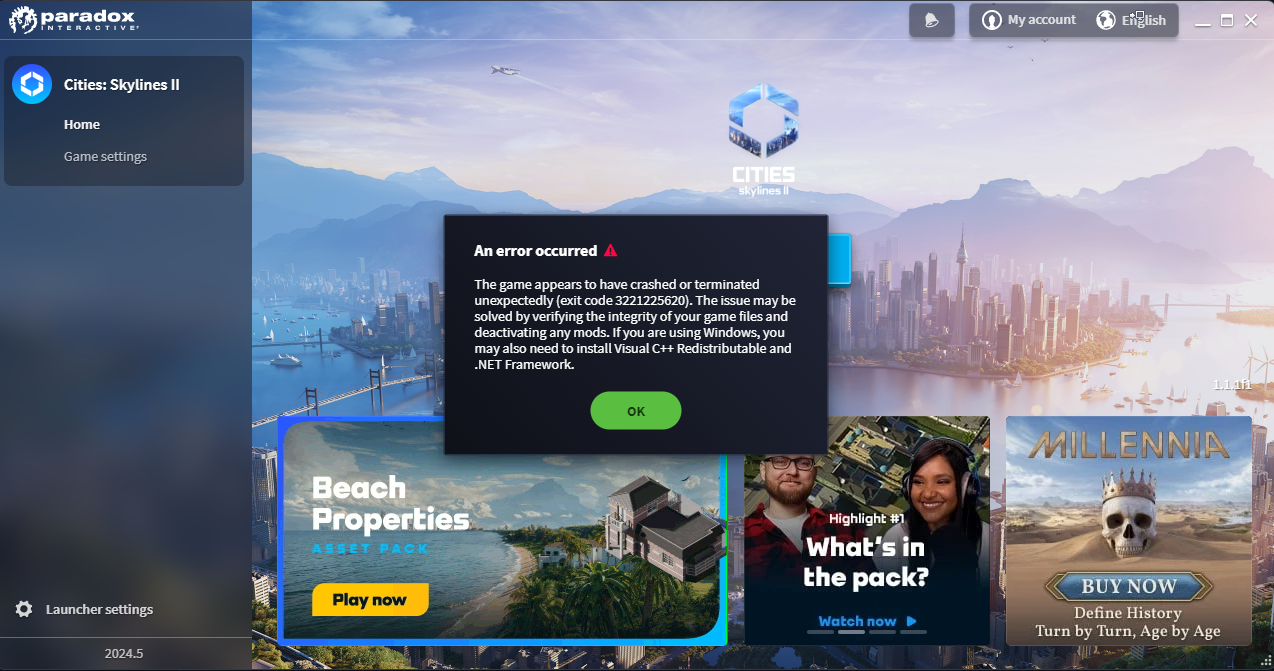 Game won't start from the Launcher | Paradox Interactive Forums