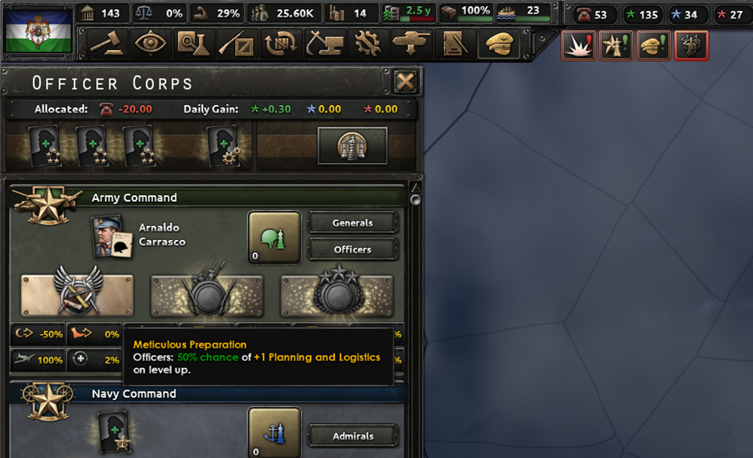 Anyone notice issues with "Meticulous Preparation" Army Spirit not ...
