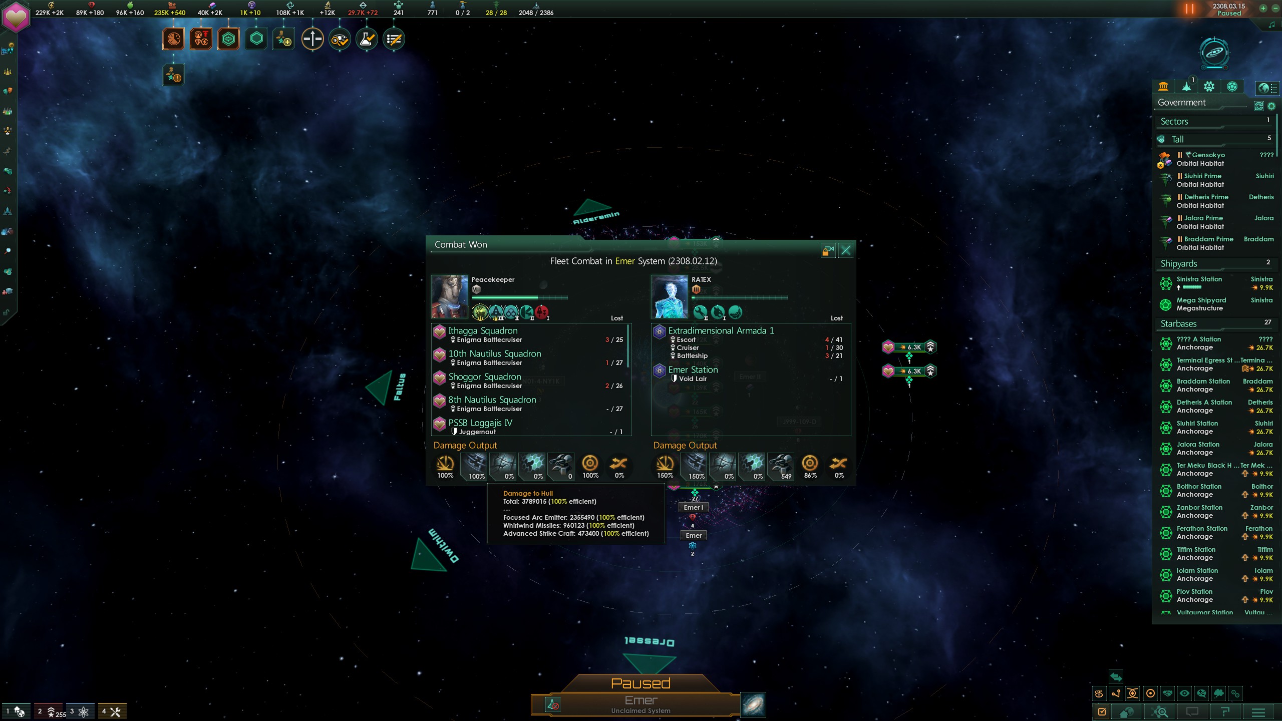 Battlecruiser designed for tall empire! Defeated 25x unbidden by just 2000 naval capacity ...