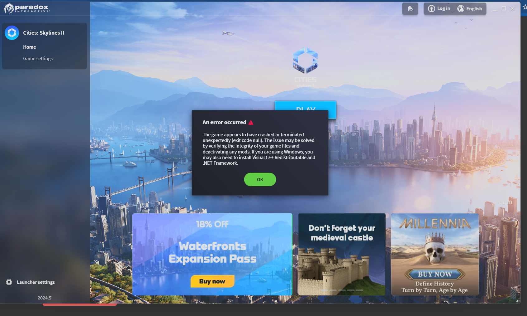 Game does not start with error, MODs do not load | Paradox Interactive Forums