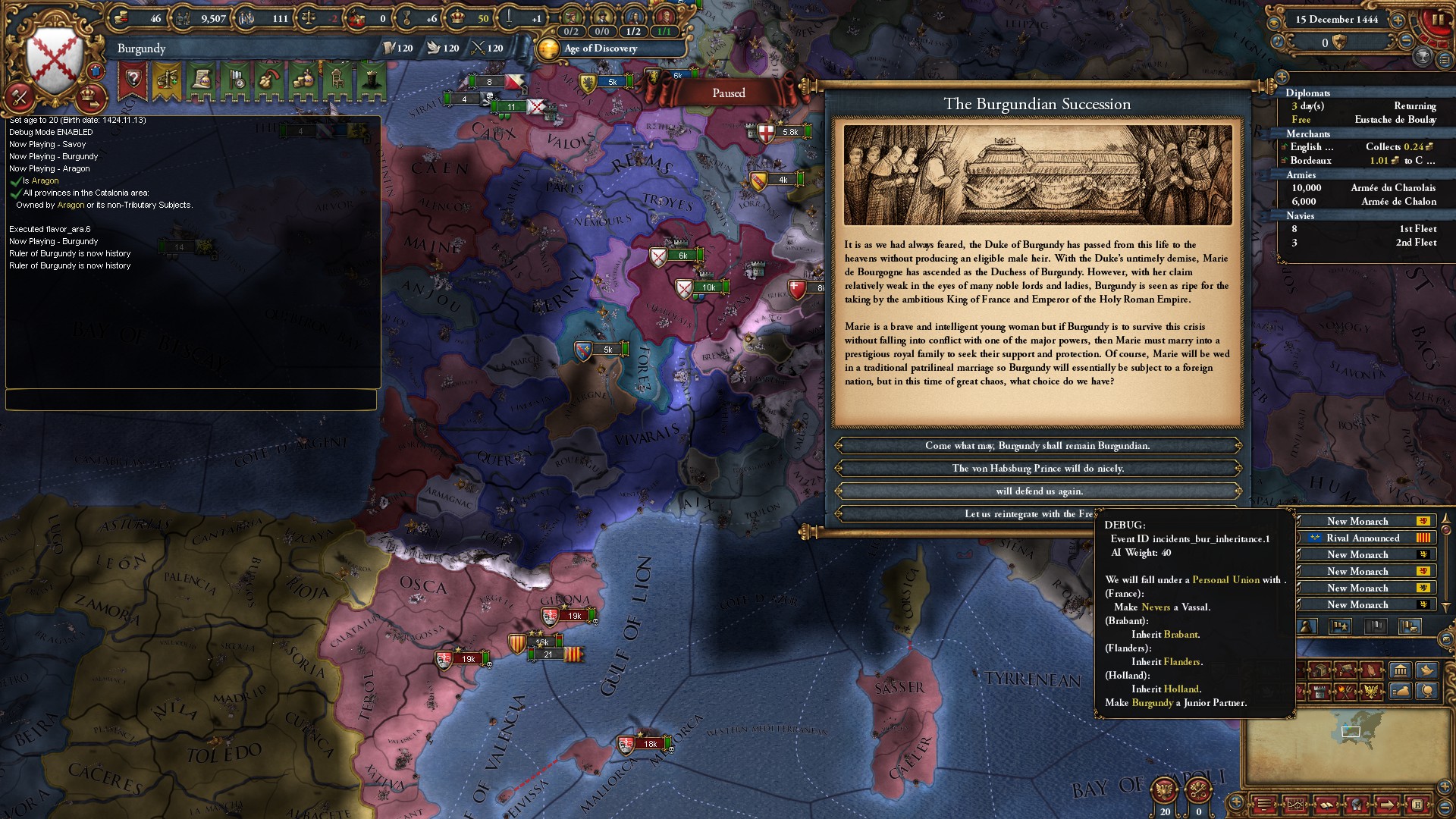 Confirmed - Burgundian Succession with empty 'strongest ally' when ...