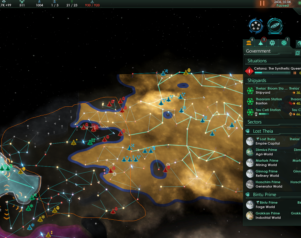 AI empires ignore ancient mining drones / Mining corp fleets | Paradox ...