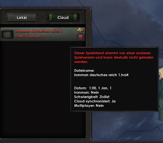 ironman save (cloud) suddenly invalid | Paradox Interactive Forums