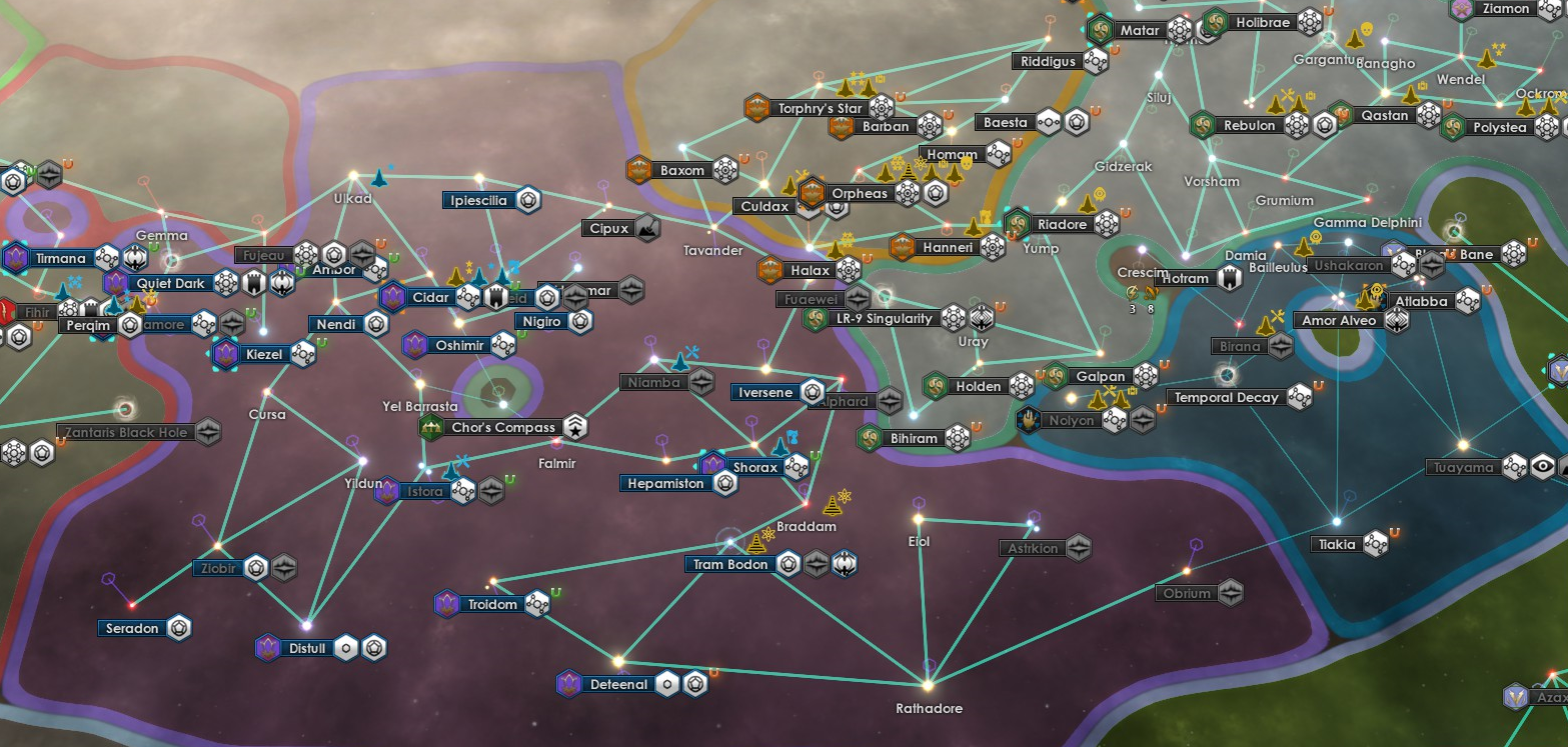The Galaxy Map is getting extremely crowded, please give us an option ...