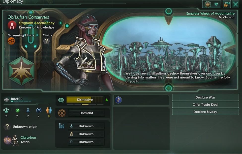 The species of Materialist Fallen Empires may have wrong species type? | Paradox Interactive Forums