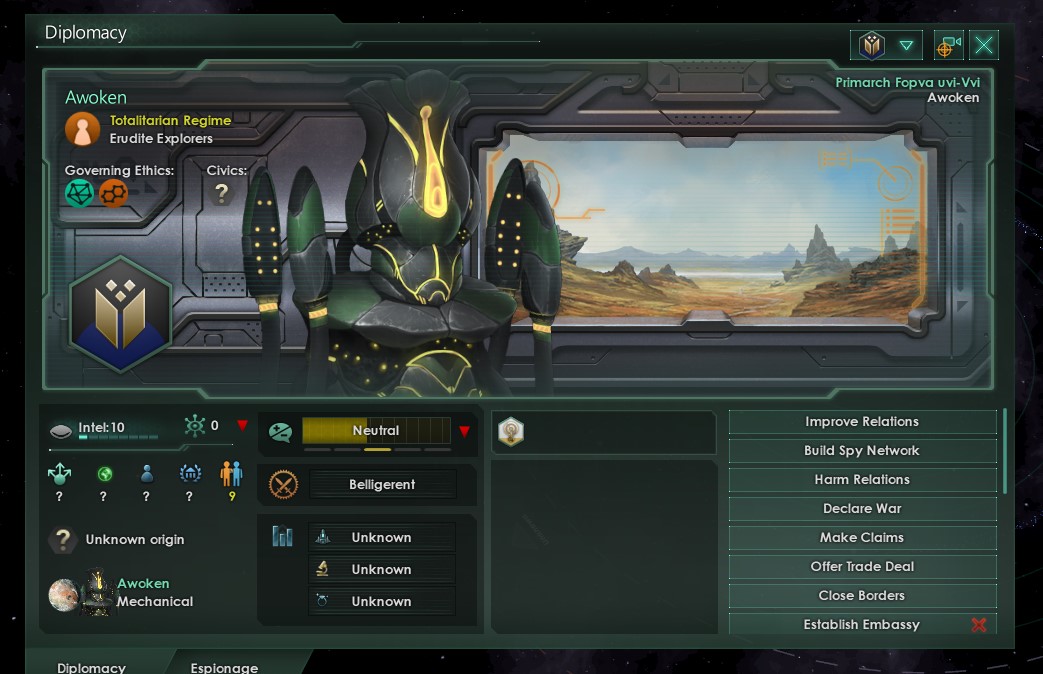 Shoud the Awoken be (individual) Machine instead of Mechanical ...