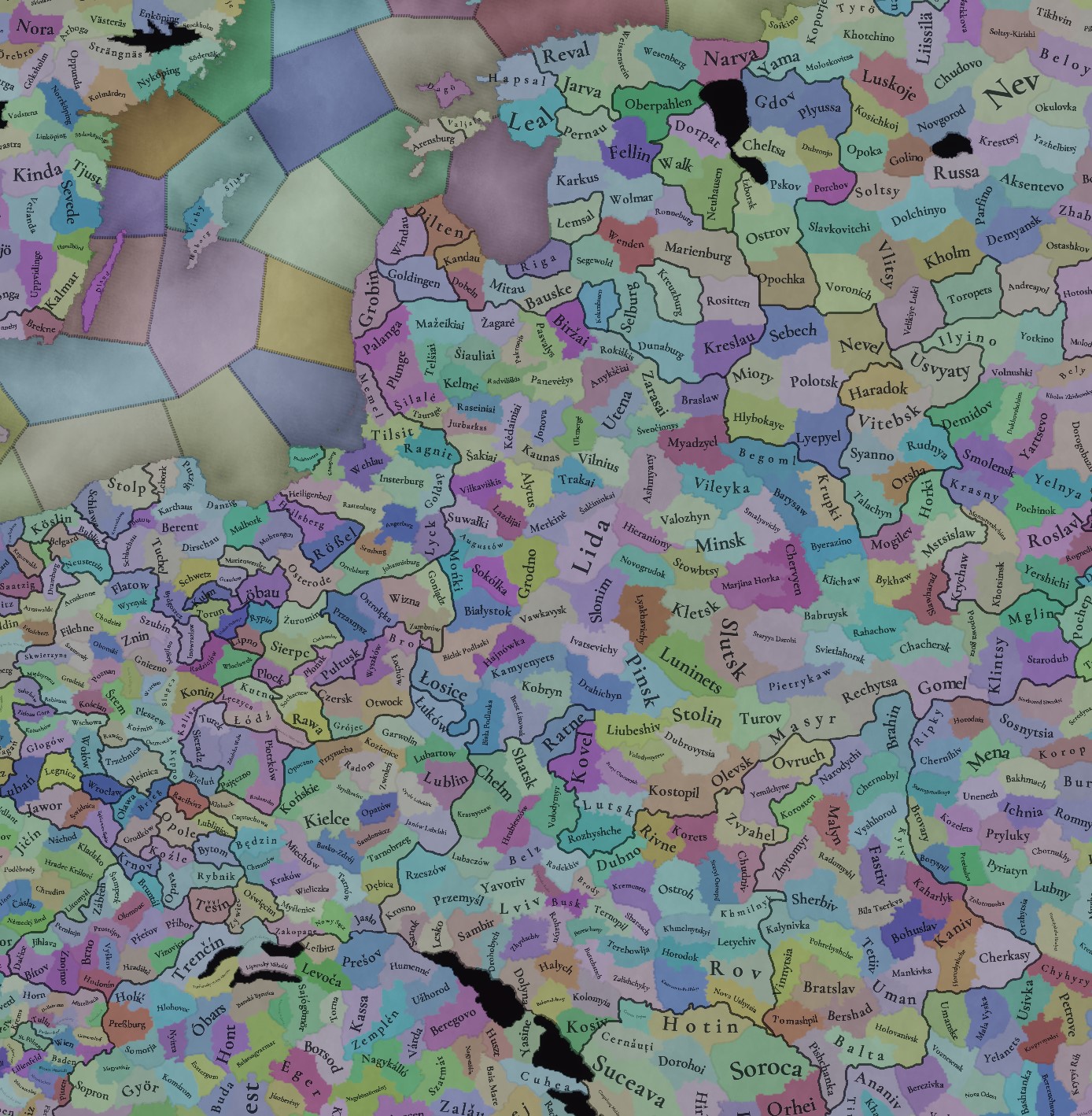 Carpathia region got way less detailed map as any surrounding area ...
