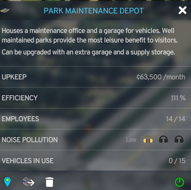 Park maintenance depot not working | Paradox Interactive Forums