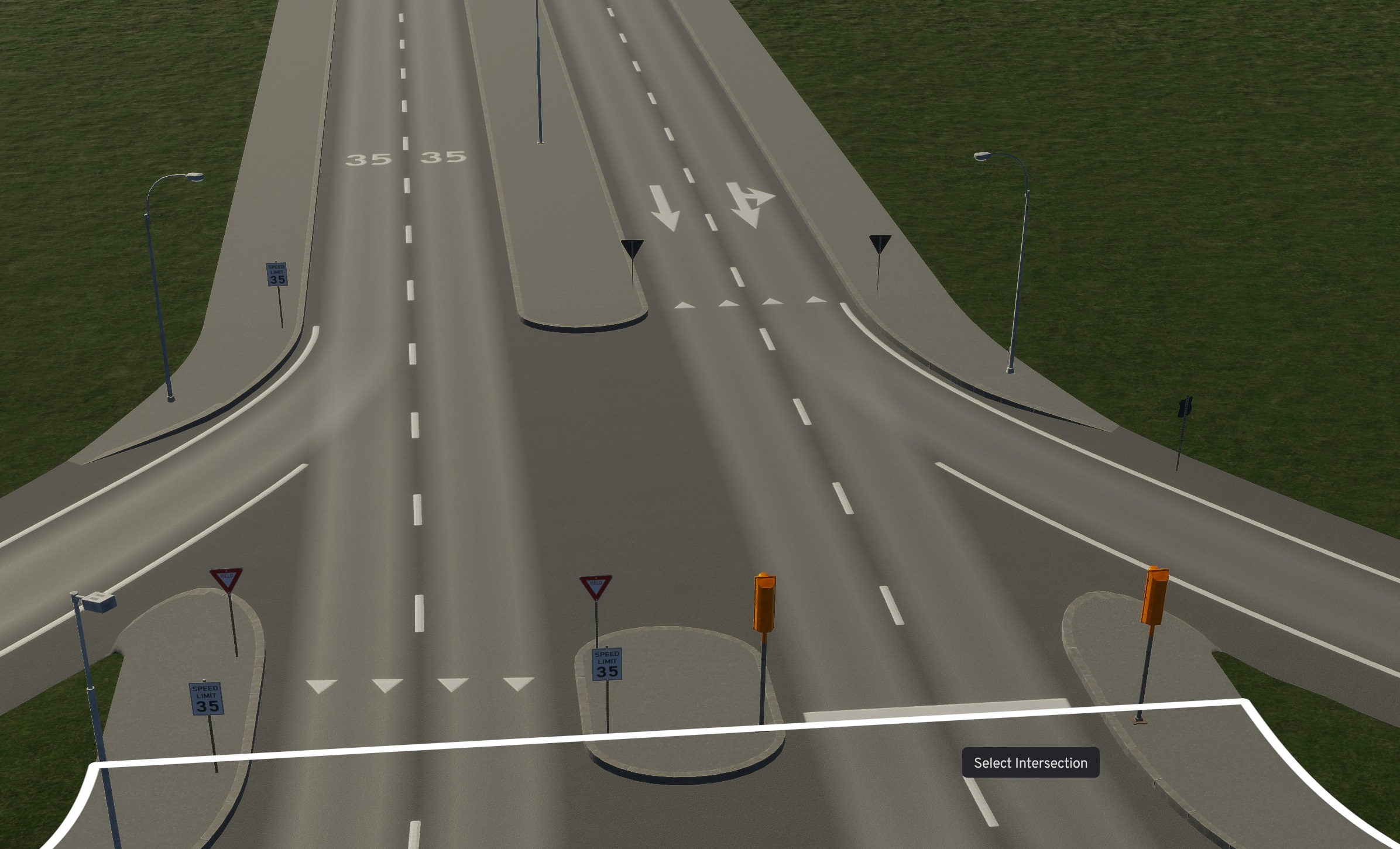 This is why we need a give way tool (and a stop sign tool) that work on any intersection like ...