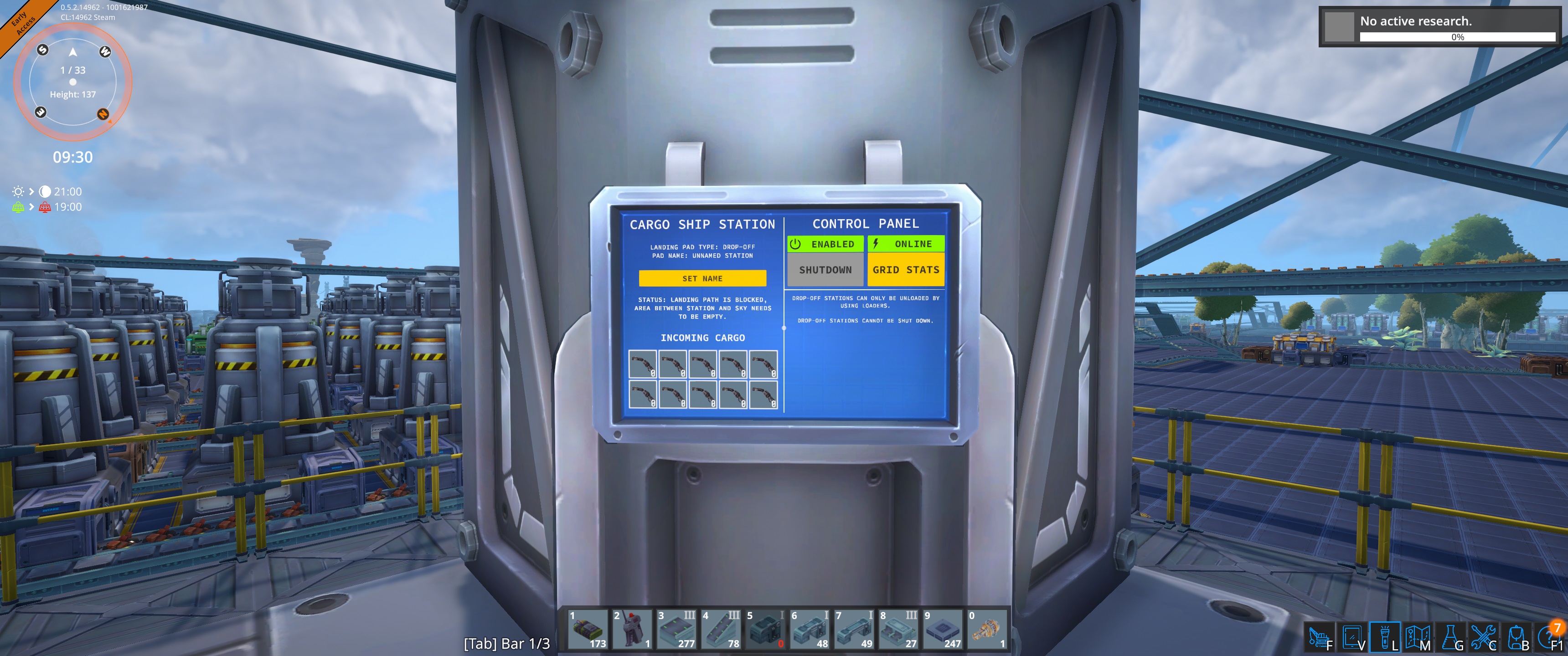 Cargo Ship Station Target Pad filled with zero-count robot arms after ...