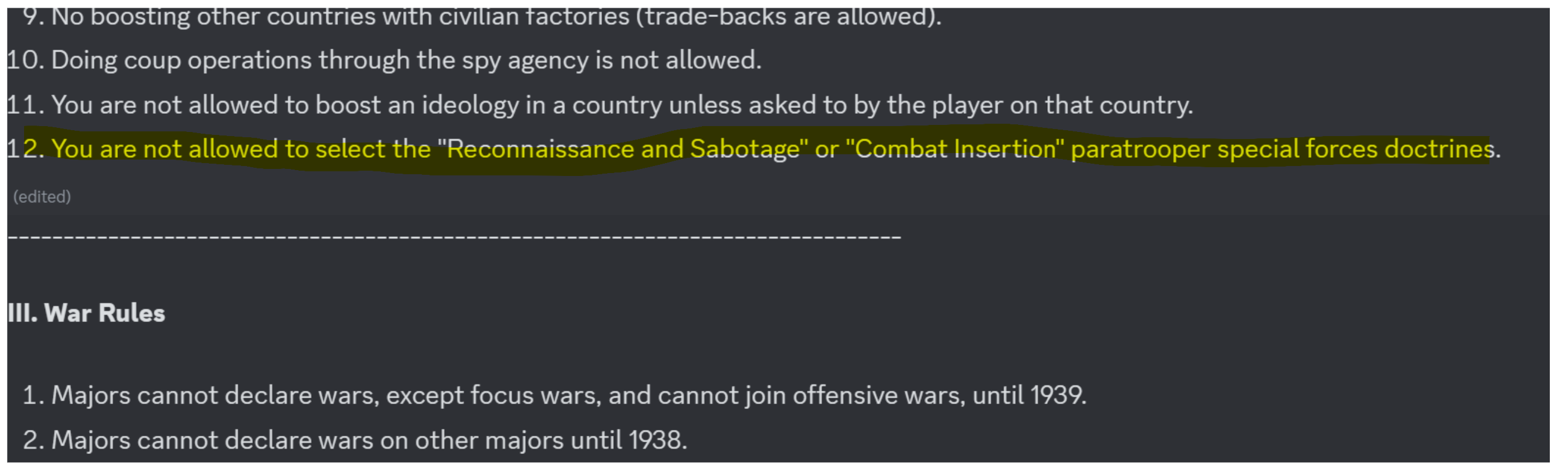 The new Paratrooper doctrine is so powerful, some HoI4 servers limit or outright ban ...