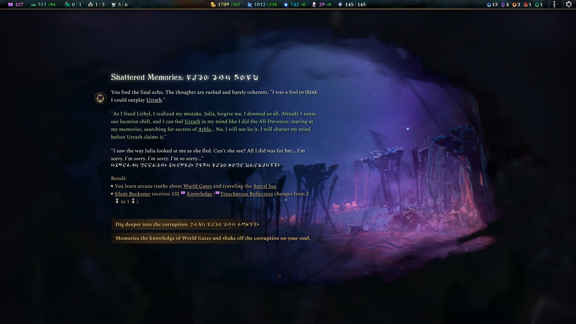 Anybody has translated eldritch sovereign story realm dialog options? | Paradox Interactive Forums