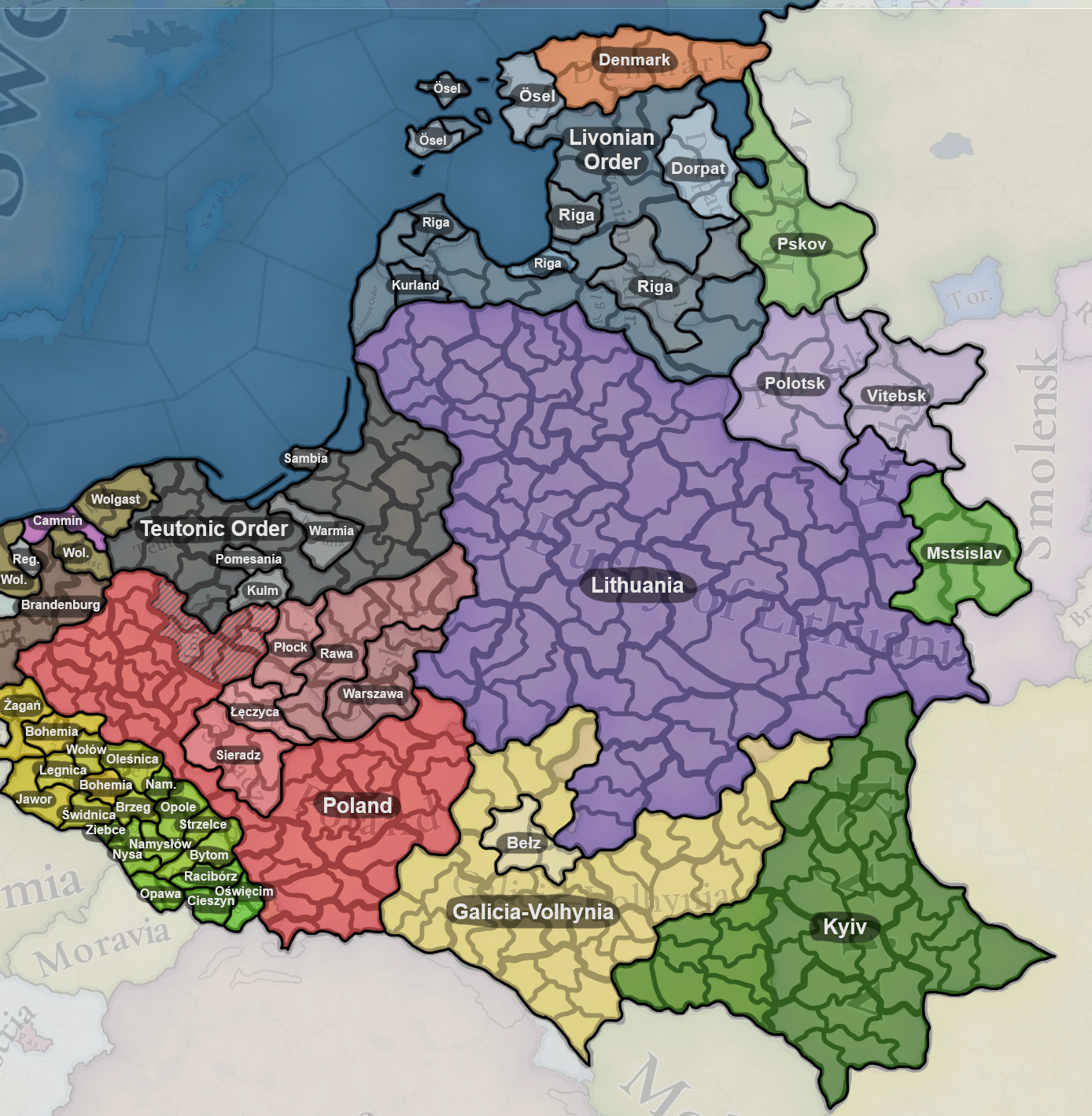Poland and Neighbours - Alternate Take on Tinto Maps #4 | Paradox ...