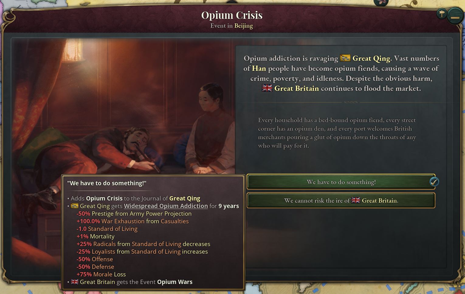 Is there anyway to win the Opium war? | Paradox Interactive Forums