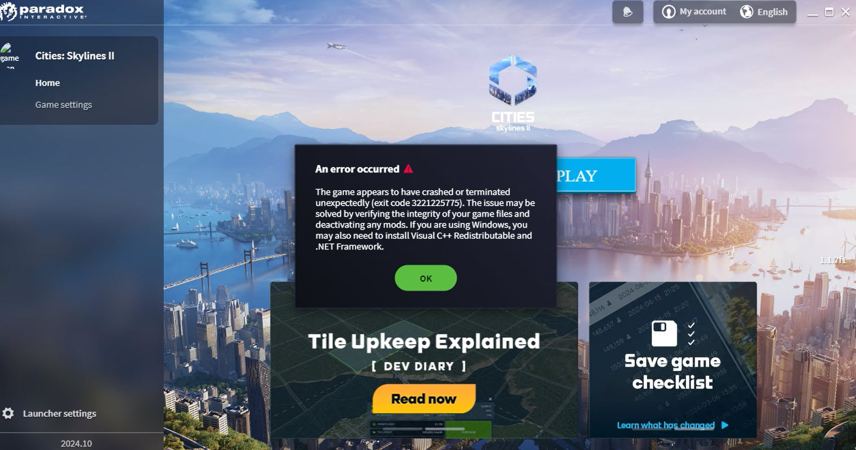 GFN Crash at start after launcher 2024.10 | Paradox Interactive Forums