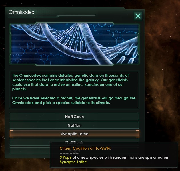 Should the Omnicodex work on the Synaptic Lathe? | Paradox Interactive ...
