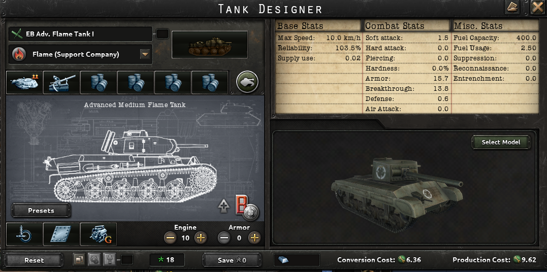 Flame Tank Build? | Paradox Interactive Forums