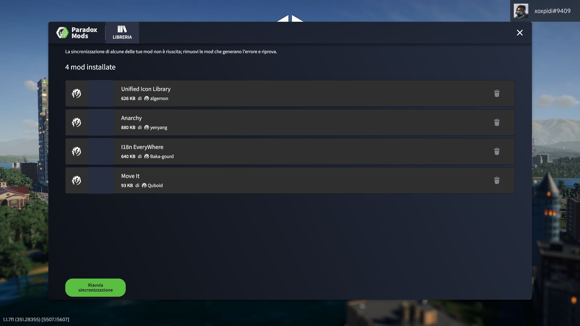 mods are not loading, black screen on the logos and the main page ...