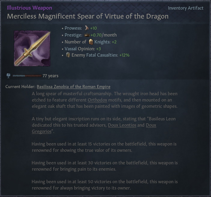 Upgrading artifacts ( specifically weapon and armor ) question | Paradox Interactive Forums